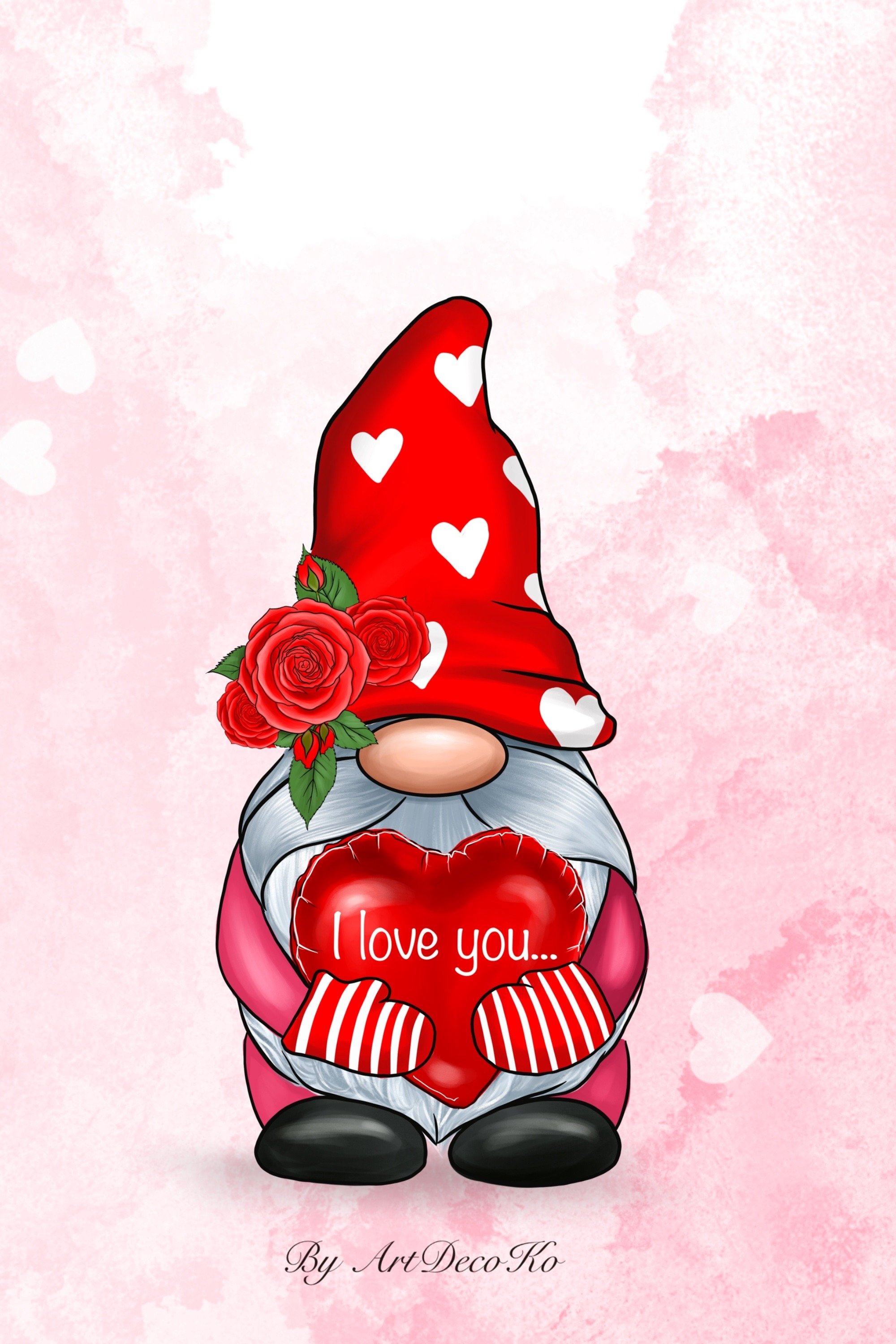 Valentines day gnomes