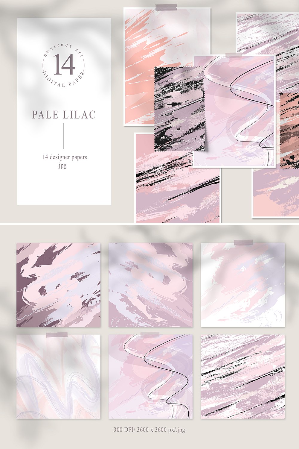 Abstract digital blush pink backgrounds