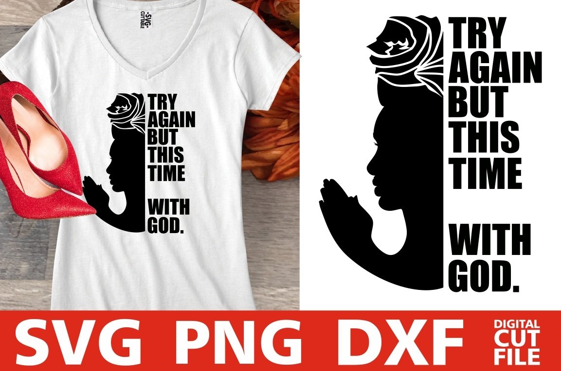 Praying Woman svg, Black History svg, Christian svg, Melanin