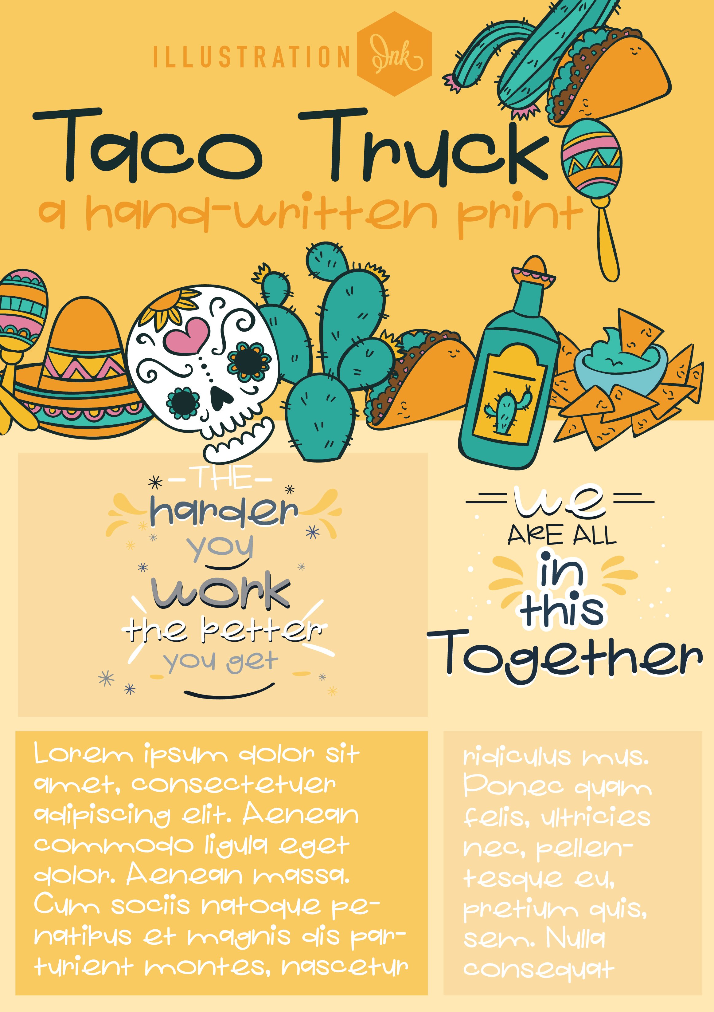 Hand-crafted, youthful and whimsical script