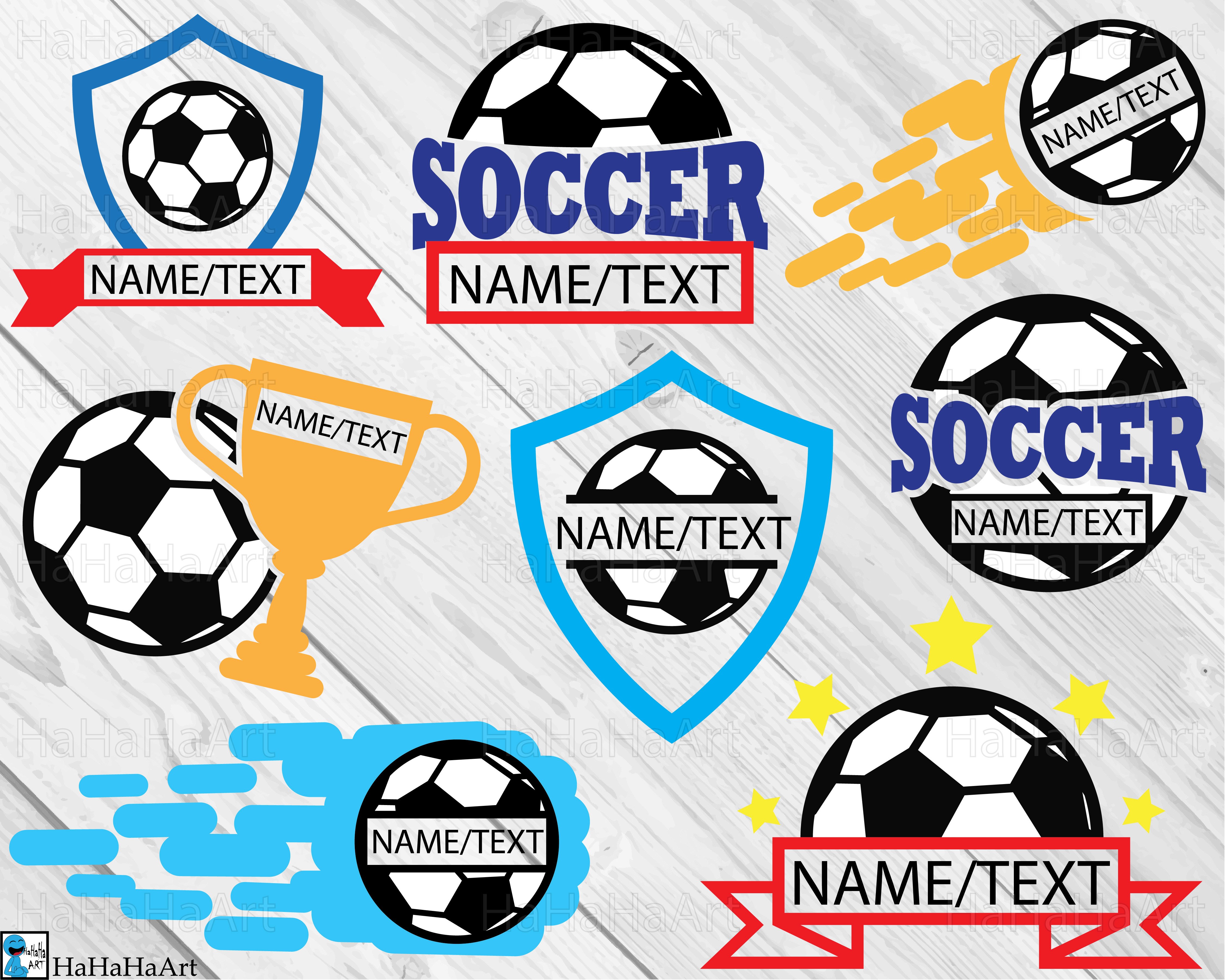 Split Soccer Designs - Clip art / Cutting Files 1554c