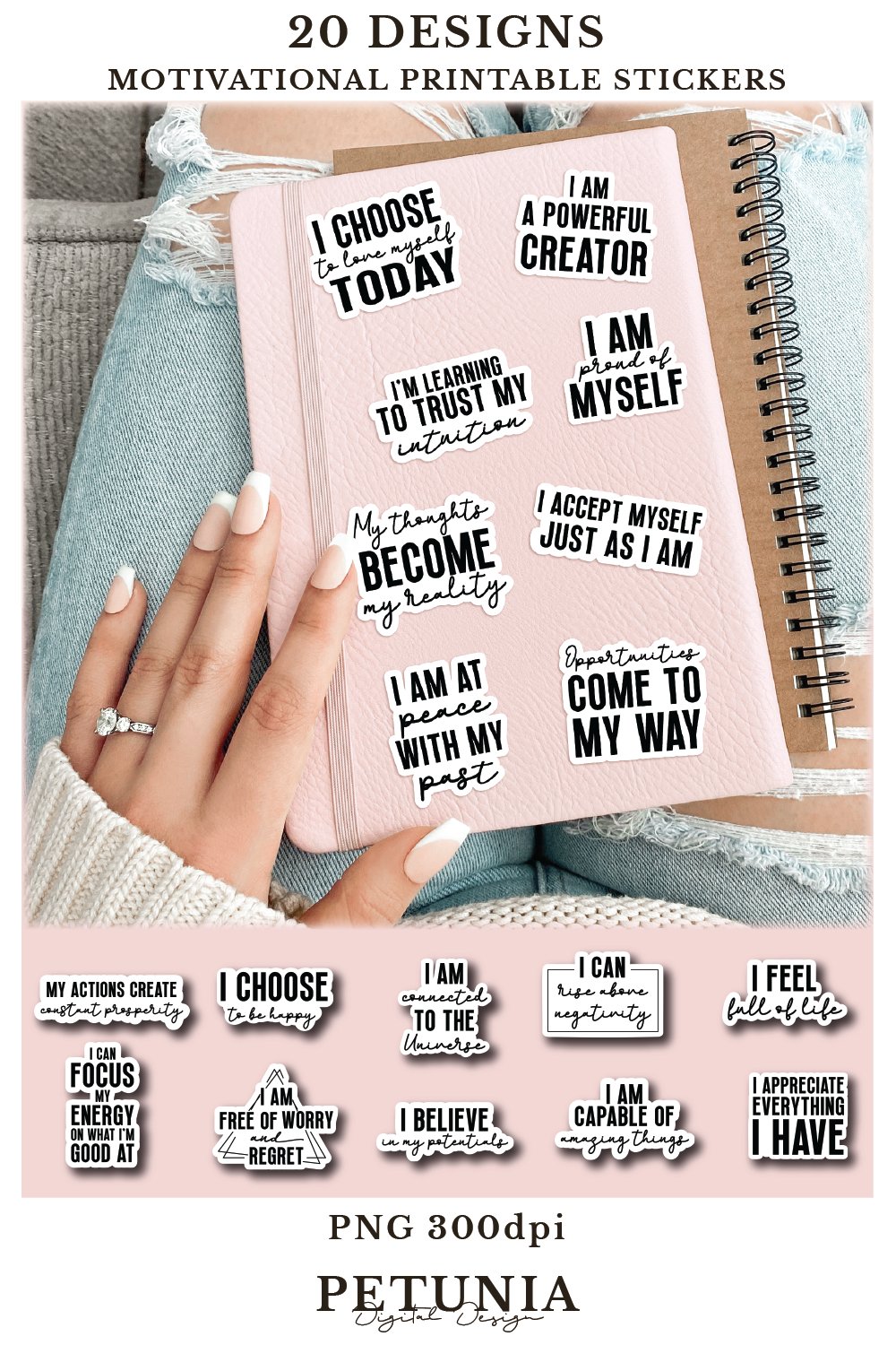 Motivational Sticker Bundle | Printable Stickers Bundle