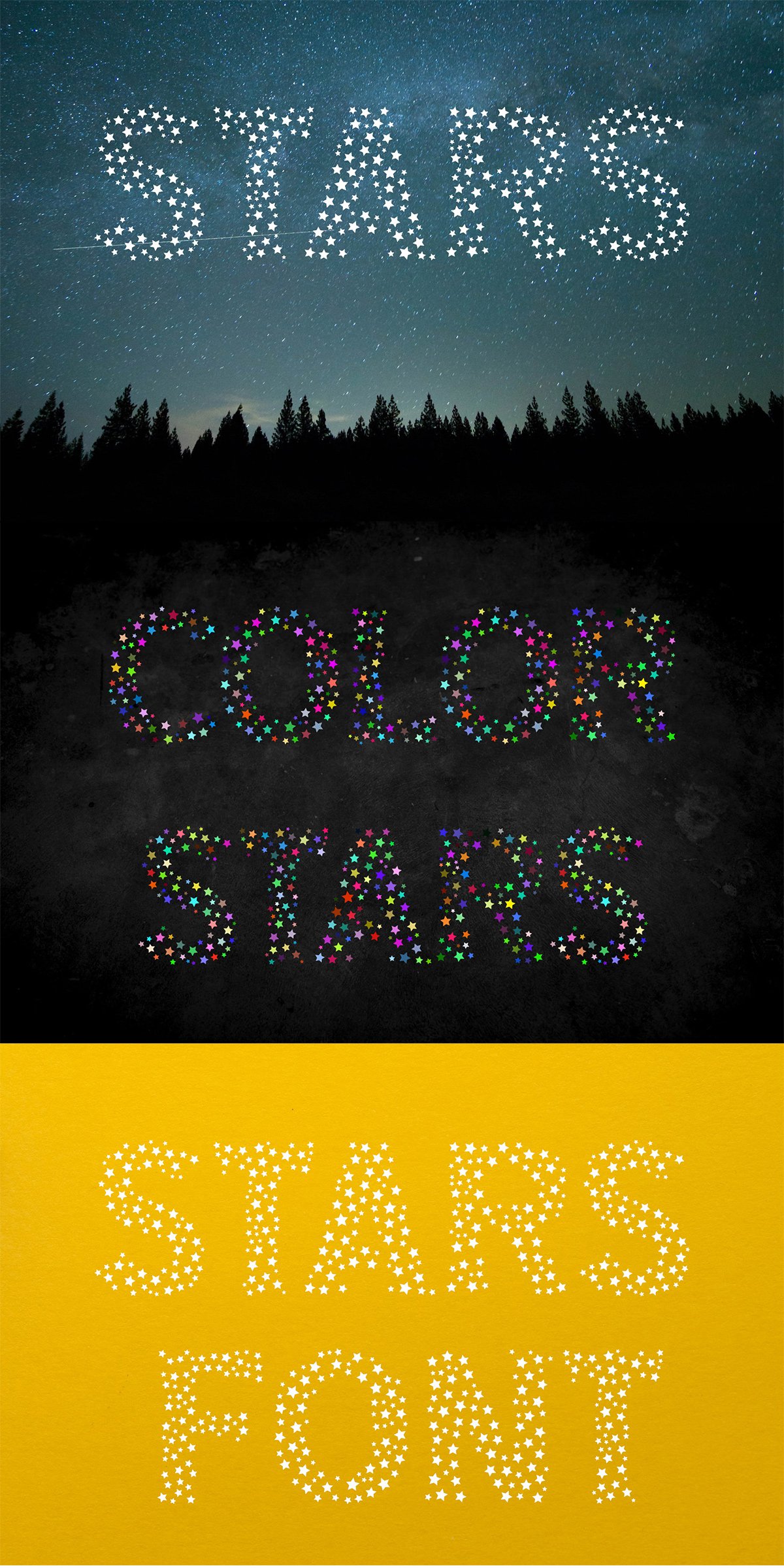 Color Stars Font (893540)