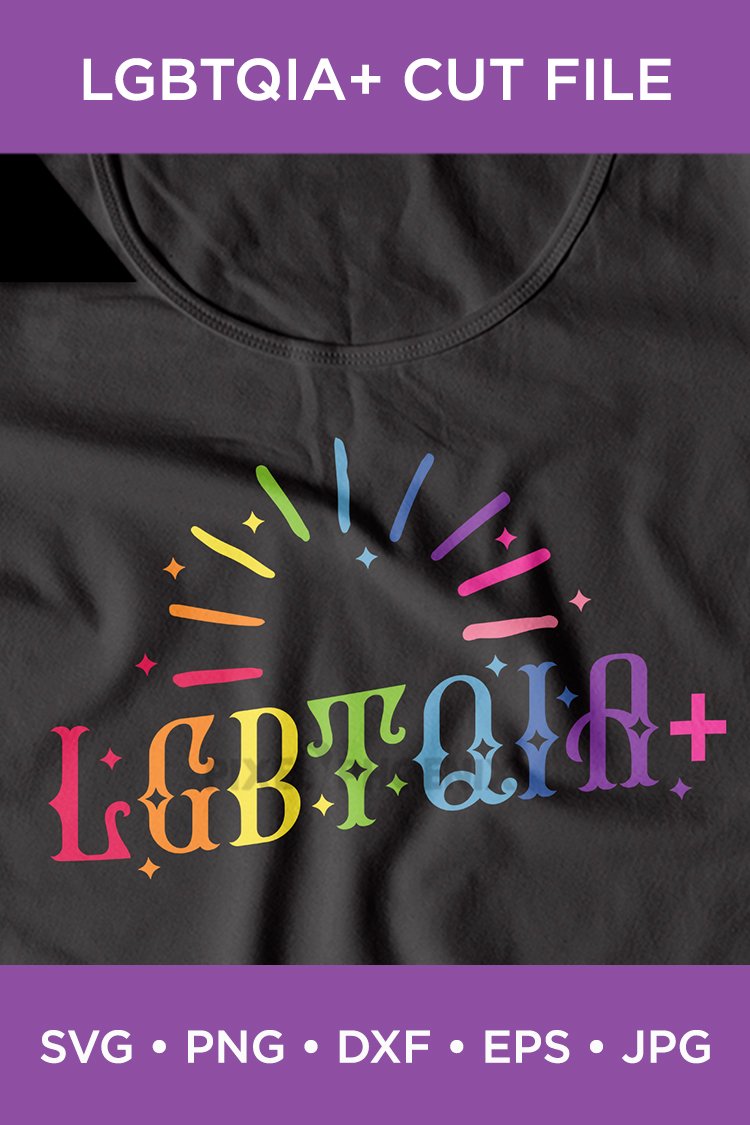 LGBTQIA SVG design for vinyl cutters