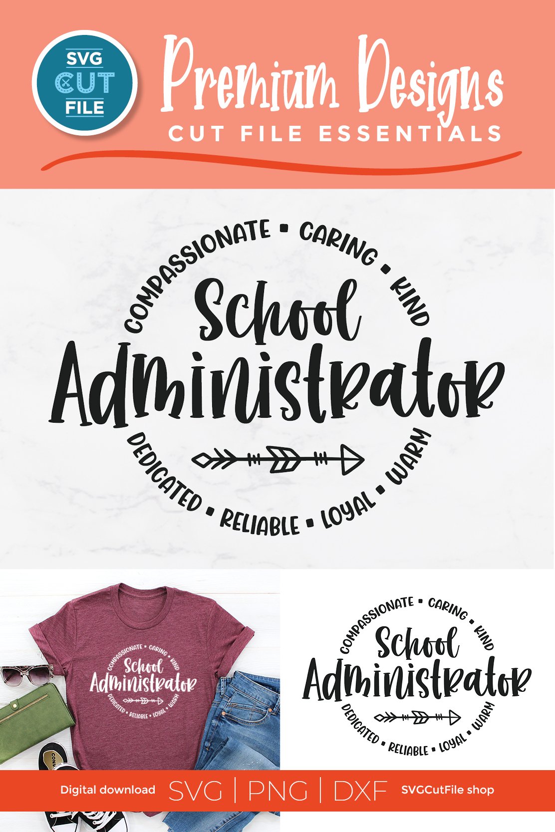School Administrator svg for crafters