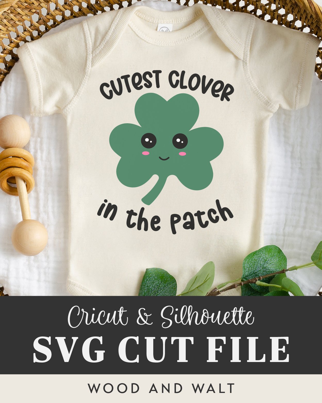 Cutest Clover In The Patch SVG |Kids St. Patrick's SVG