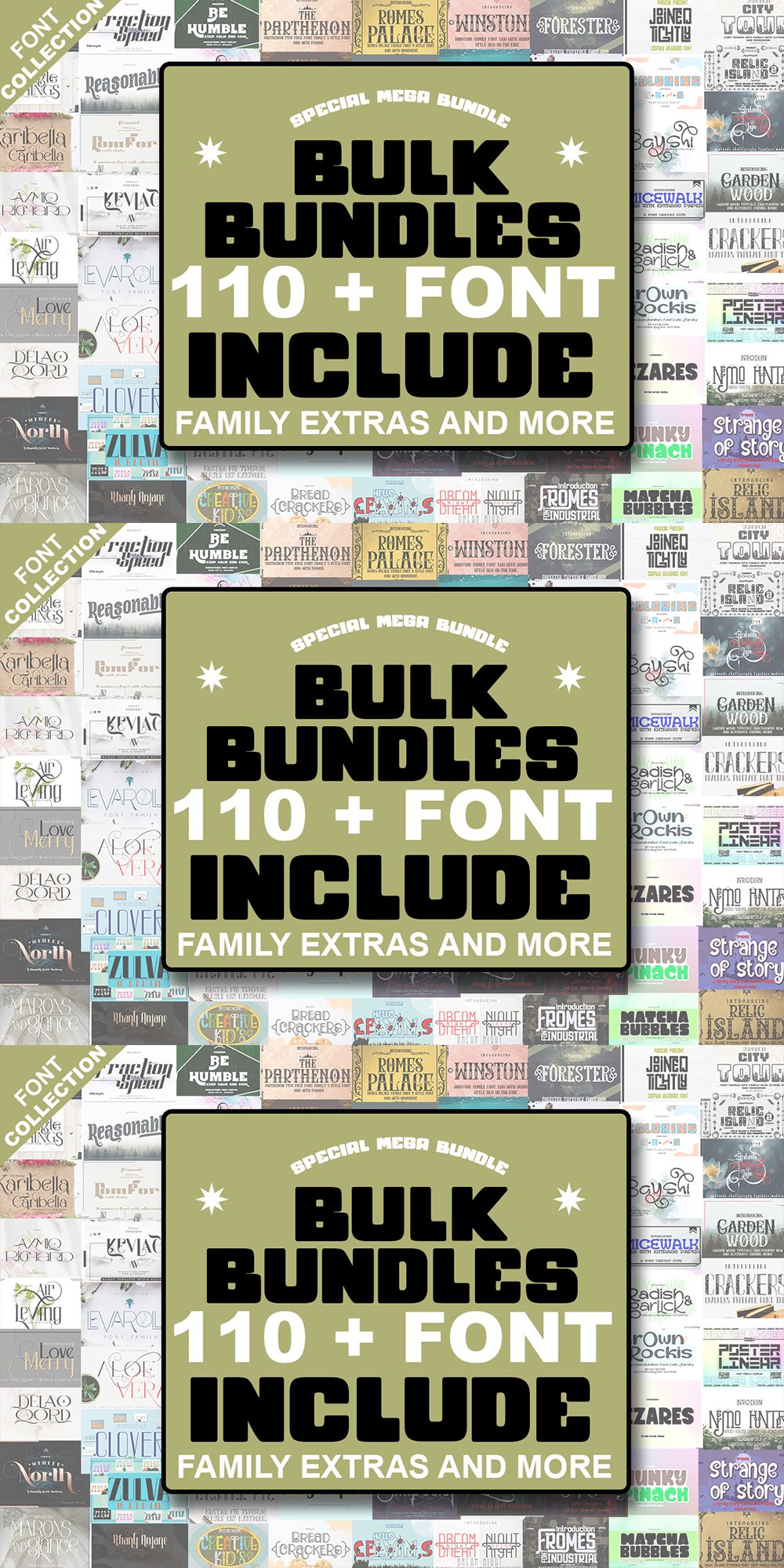 BULK BUNDLE 110 FONT | Limited