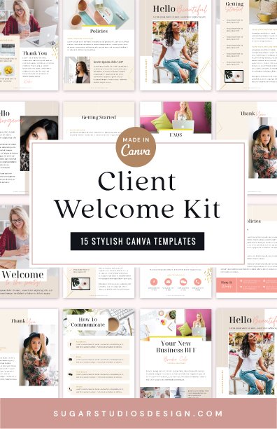 Client Welcome Kit Template for Canva