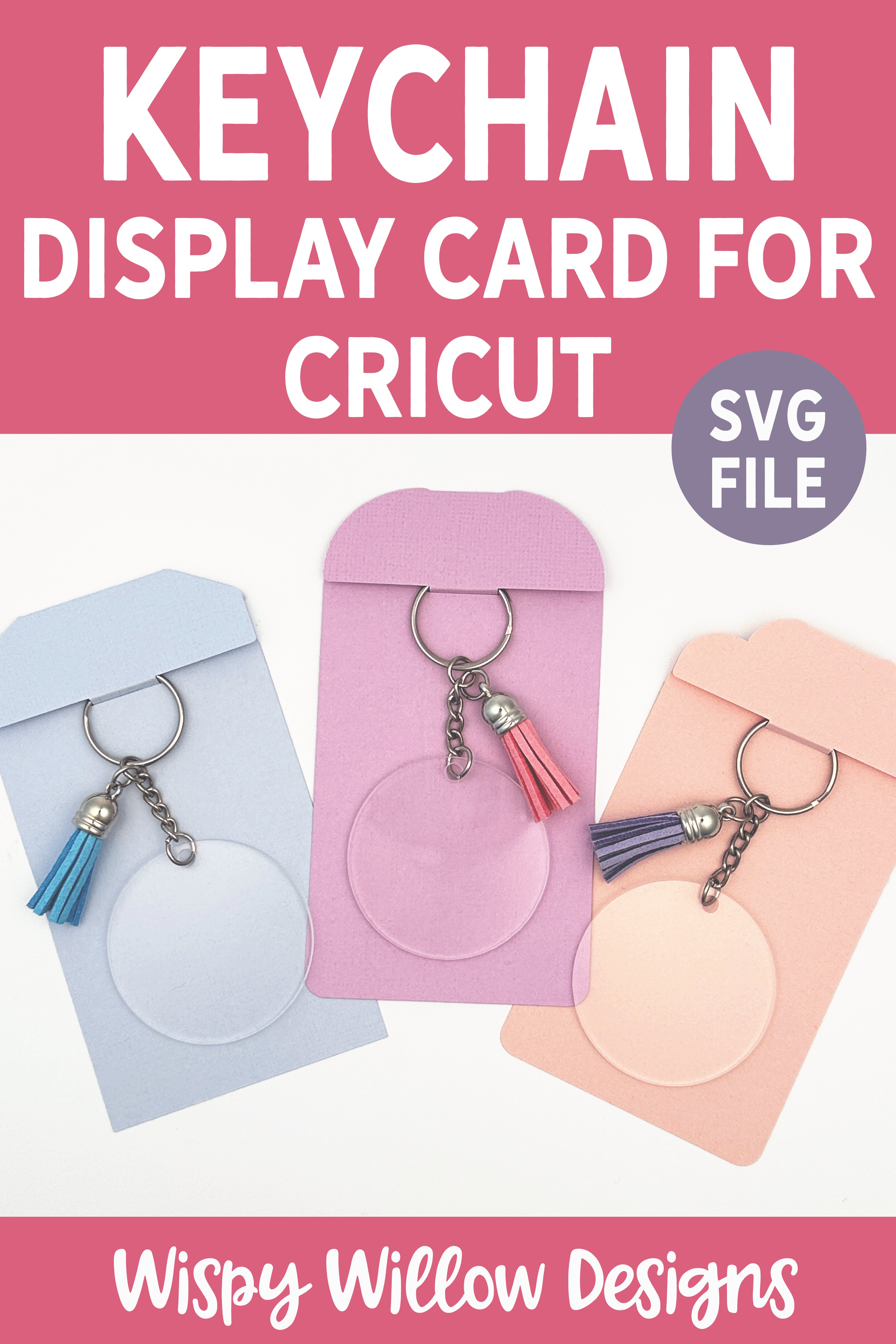 Folding Keychain Display Card SVS Bundle| 12 Card Designs