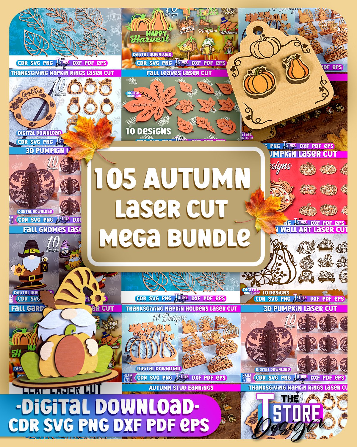 Fall Laser Cut Mega Bundle | Autumn Laser Cut Mega Bundle