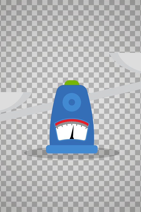 Scales icon on transparent background