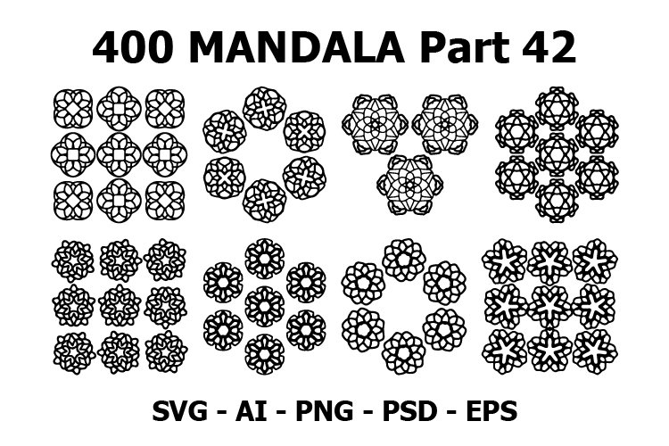 400 mandala line art