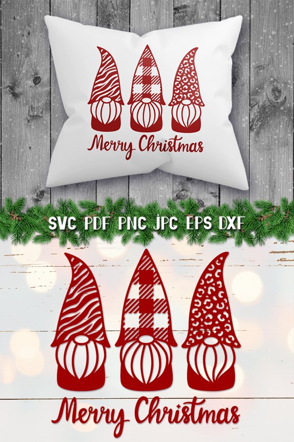 Christmas Gnomes SVG,Merry Christmas SVG,Christmas Ornament