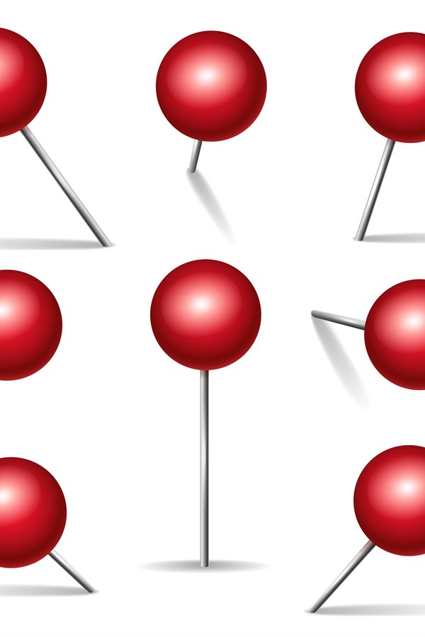 Red push pin (1202699)