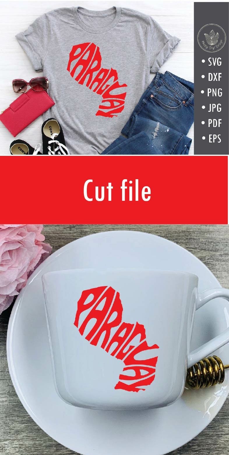 Paraguay Cut File | Lettering Word Art