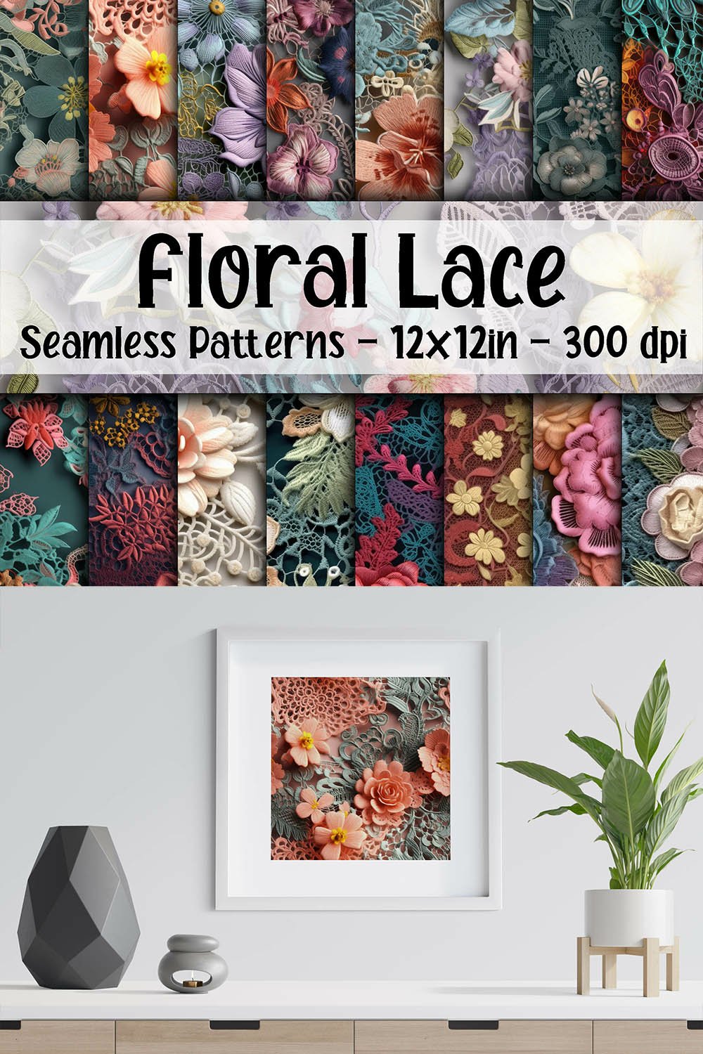 Seamless Cherry Blossoms Digital Paper