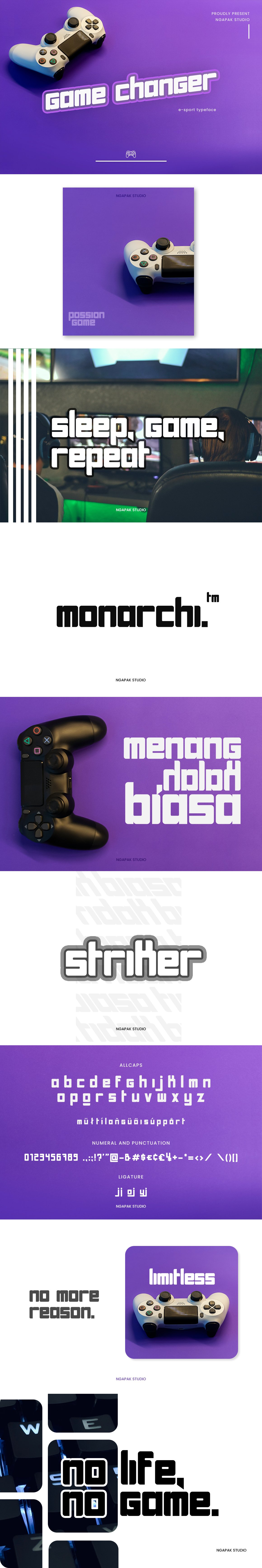 Game Changer | E-Sport Typeface