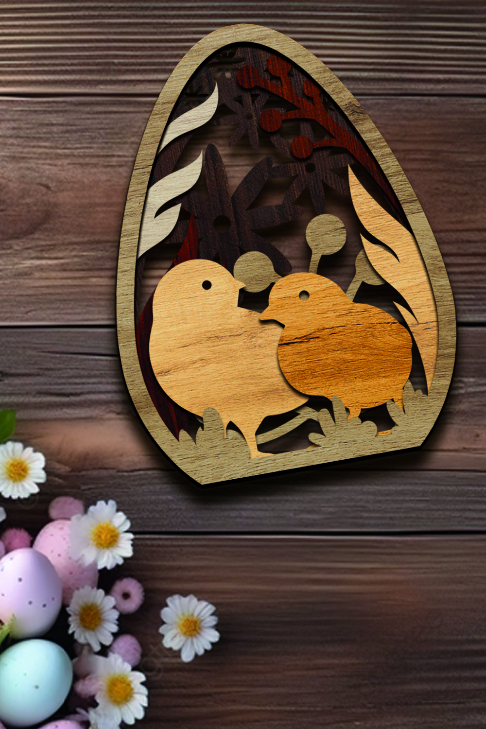 Easter Crafting Egg, Layered Template