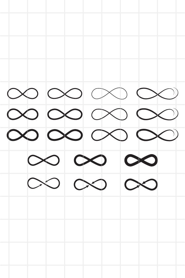 Infinity sign SVG, infinity symbol cut file, SVG, PNG, EPS