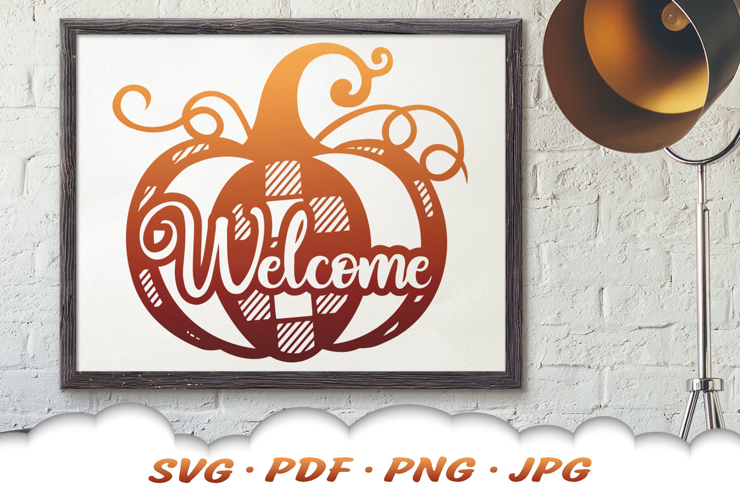 Welcome Fall Pumpkin SVG Files For Cricut