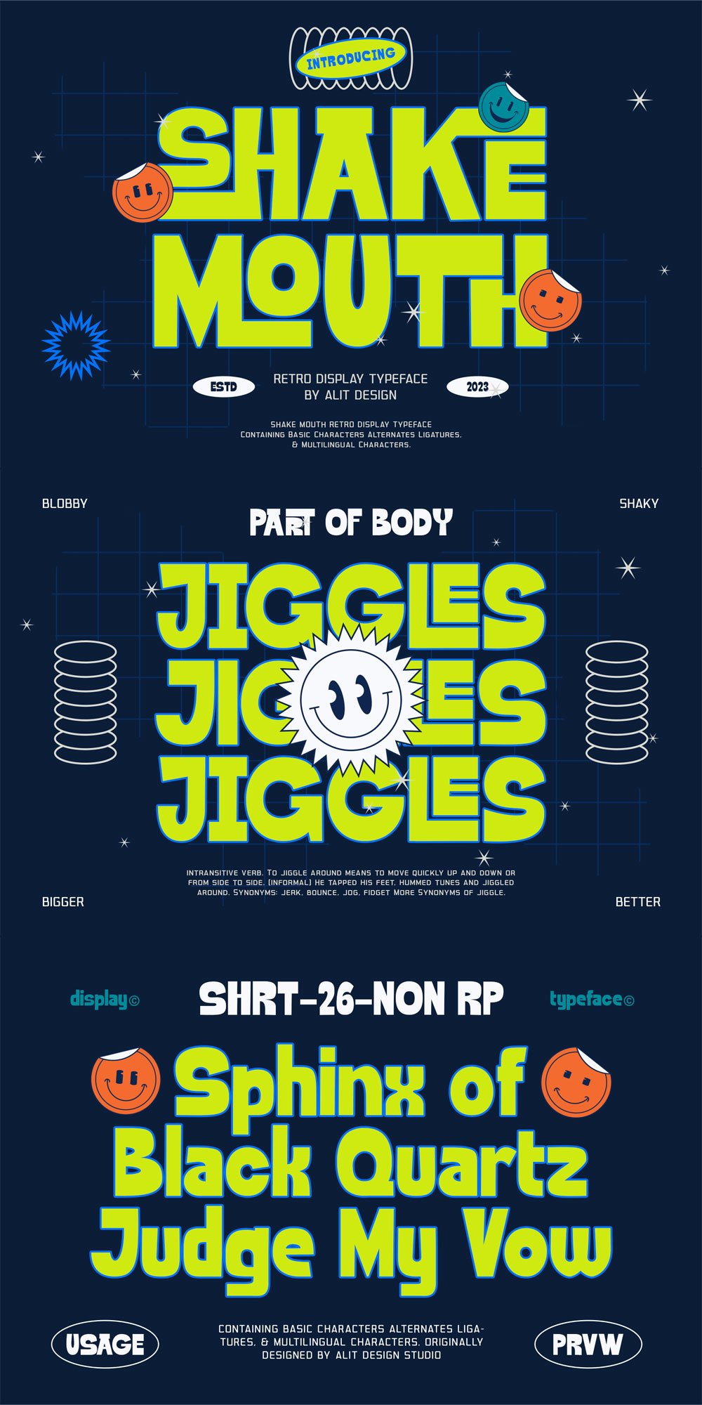 Shake Mouth Typeface