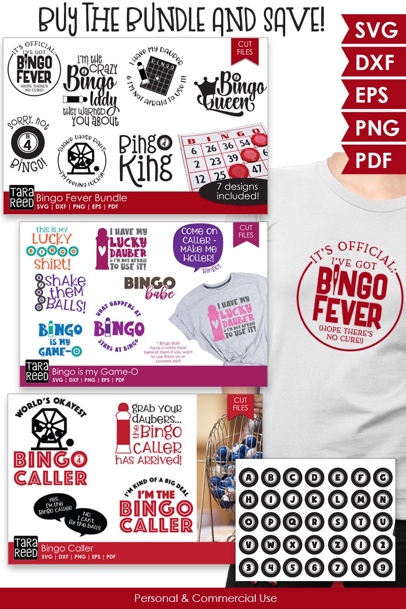 Bingo MEGA Bundle - Bingo SVG and Cut Files for Crafters