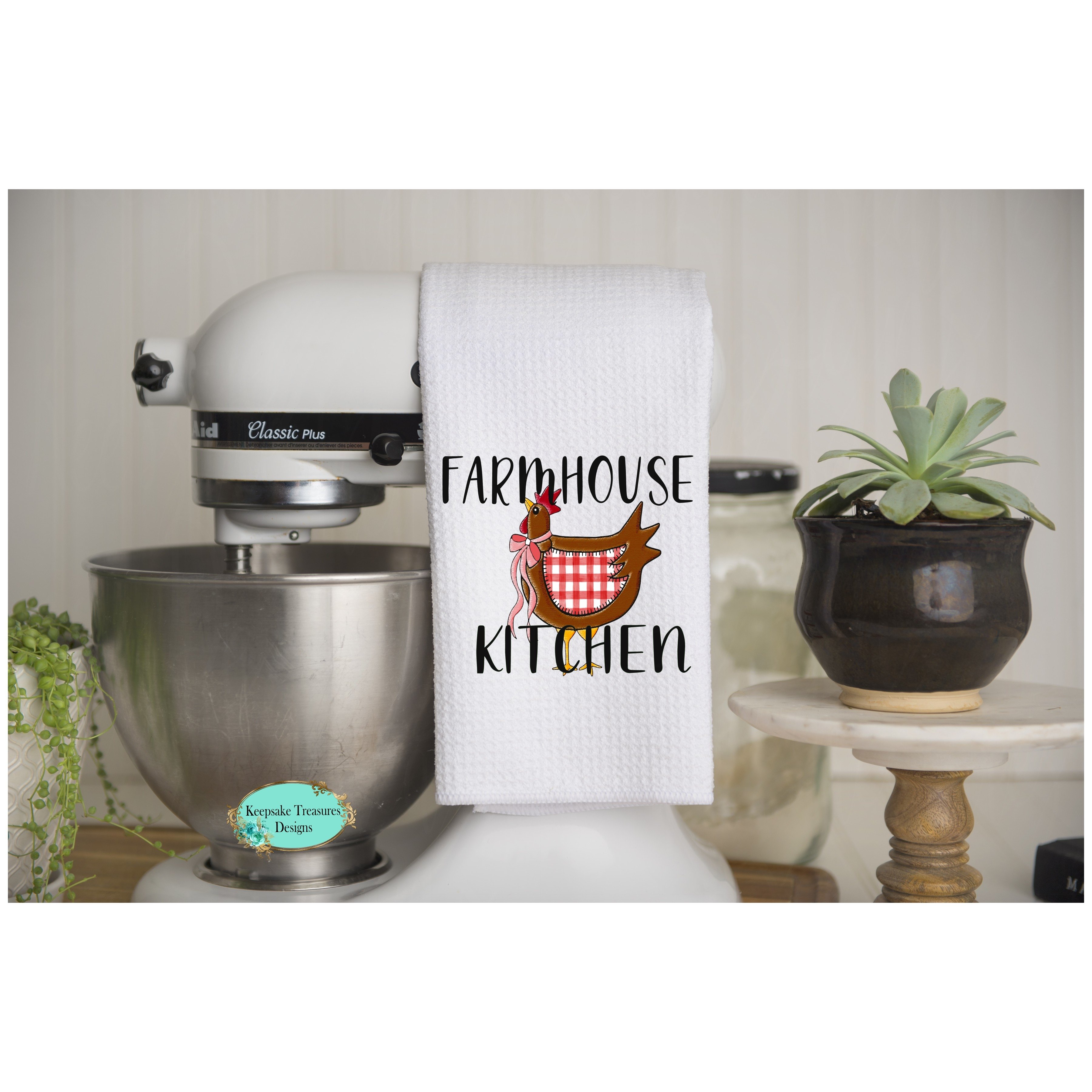Farm House Kitchen, Sublimation Drying Mat Template