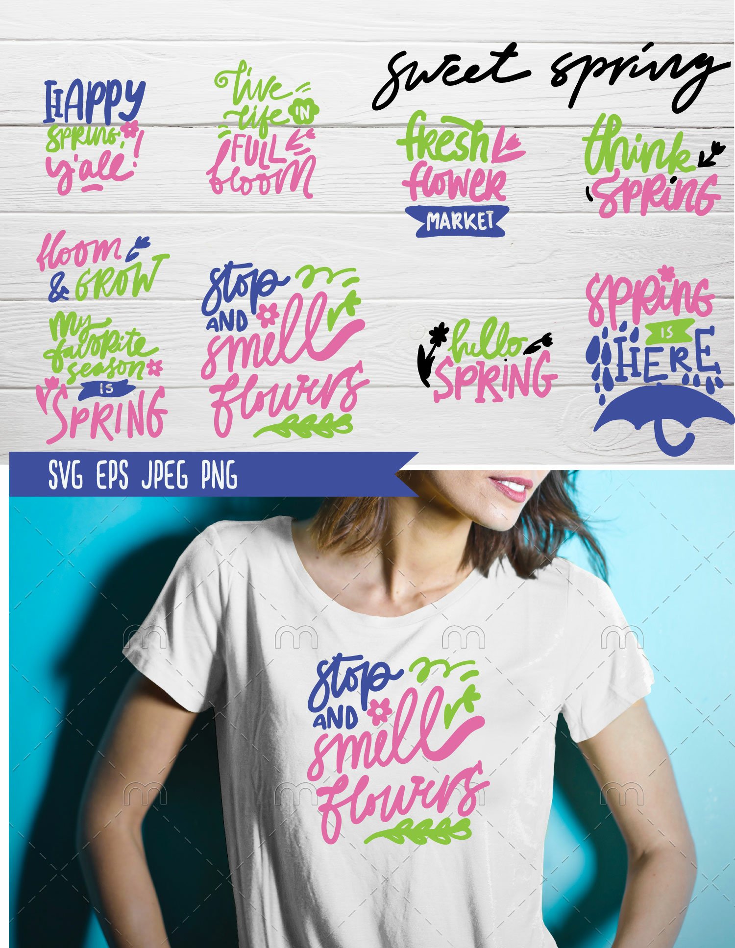 Spring SVG bundle. Vol. 2