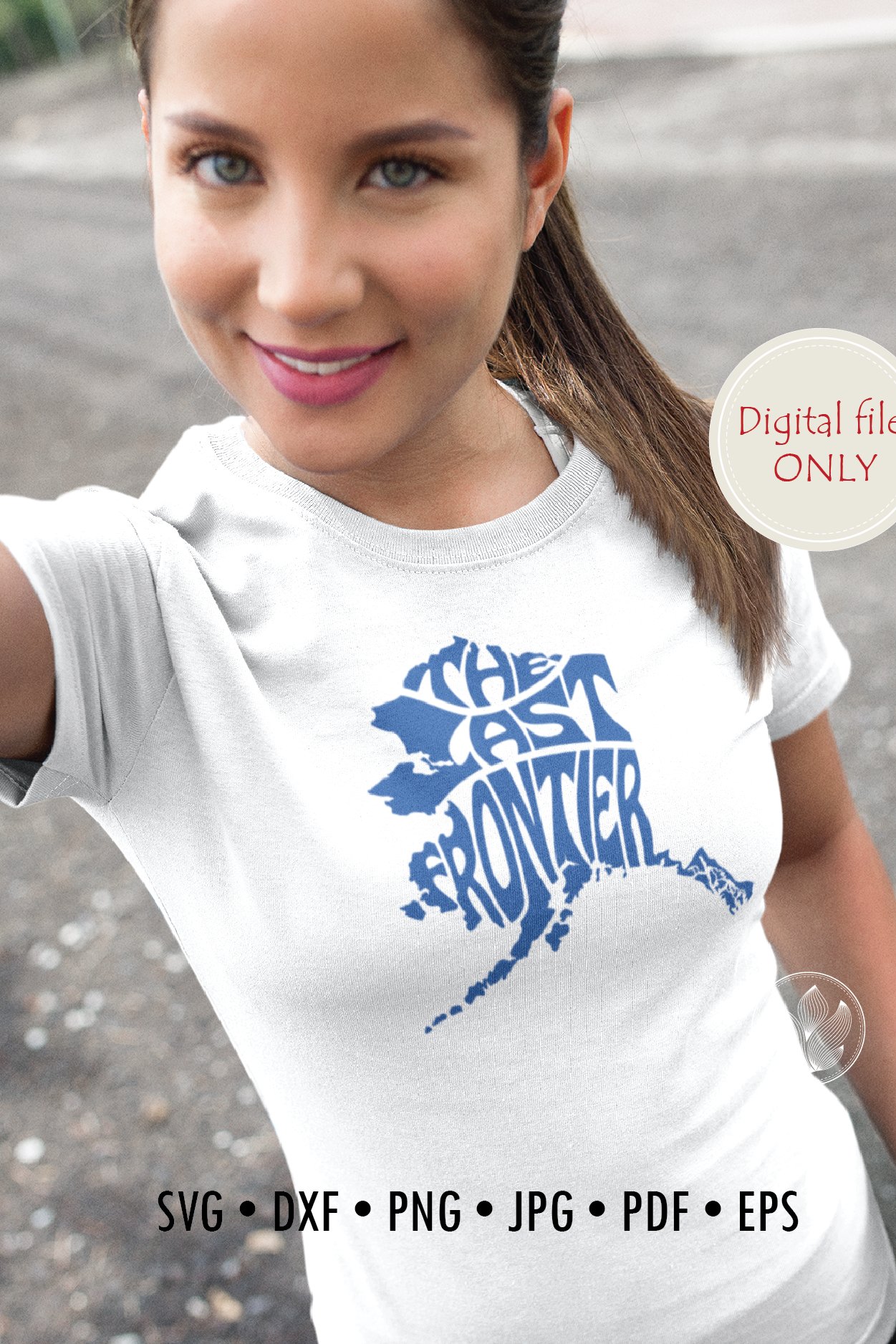 The Last Frontier Cut File | Alaska Word Art