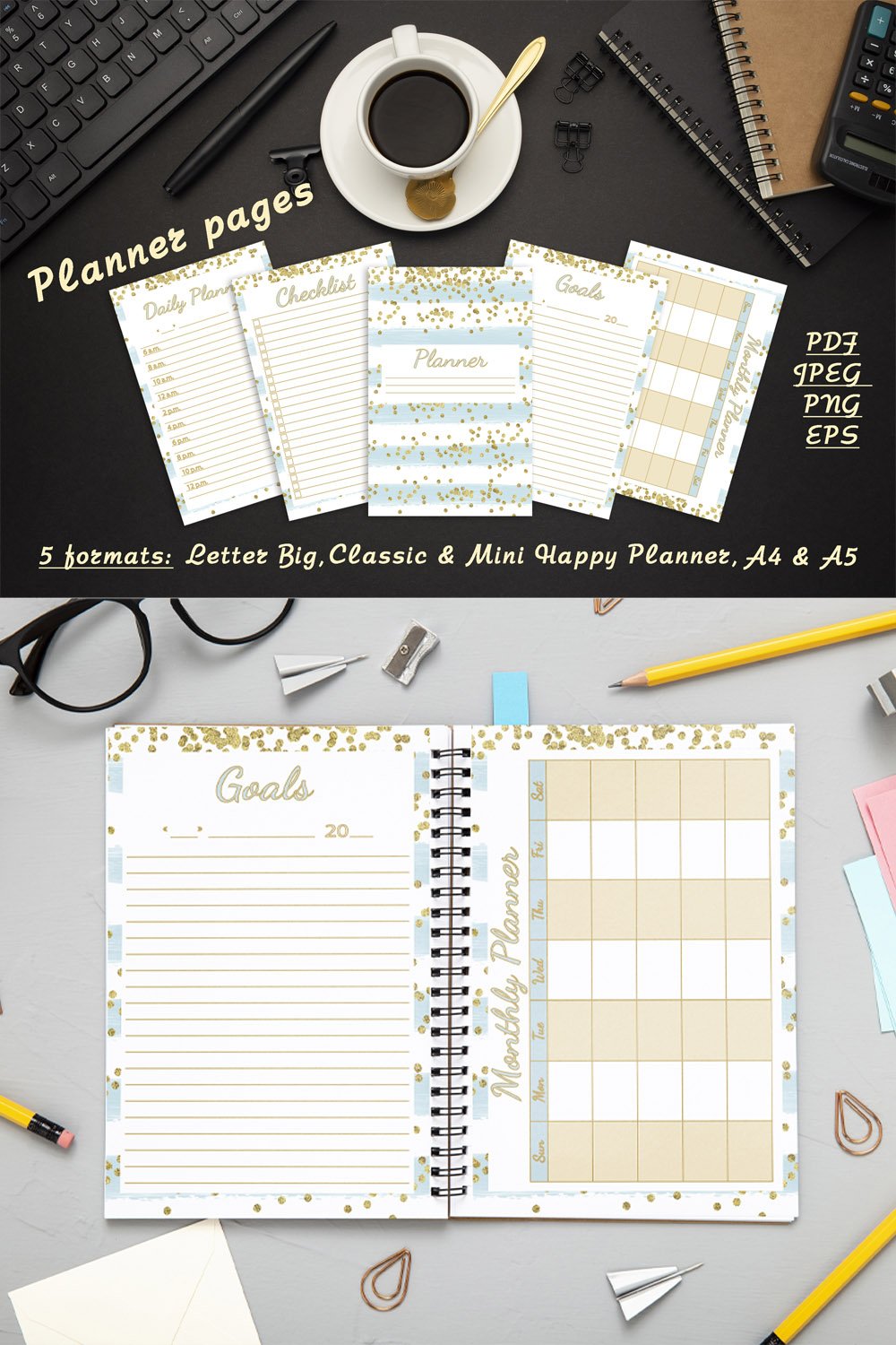Planner pages insert