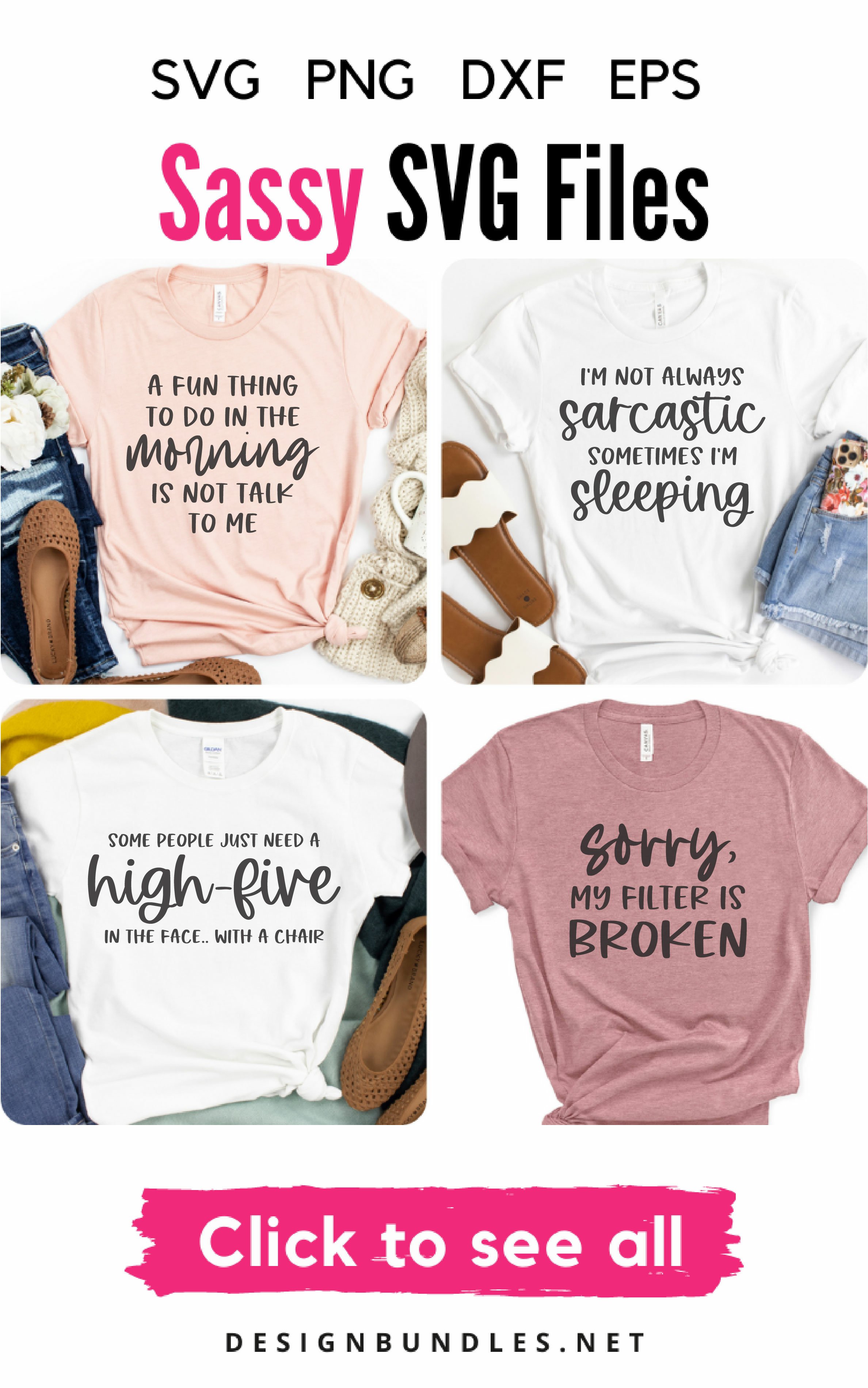 Sassy SVG Bundle - 15 Sassy Quote Designs