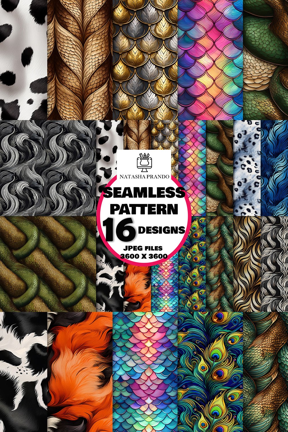 Seamless animal print, Digital Paper Bundle