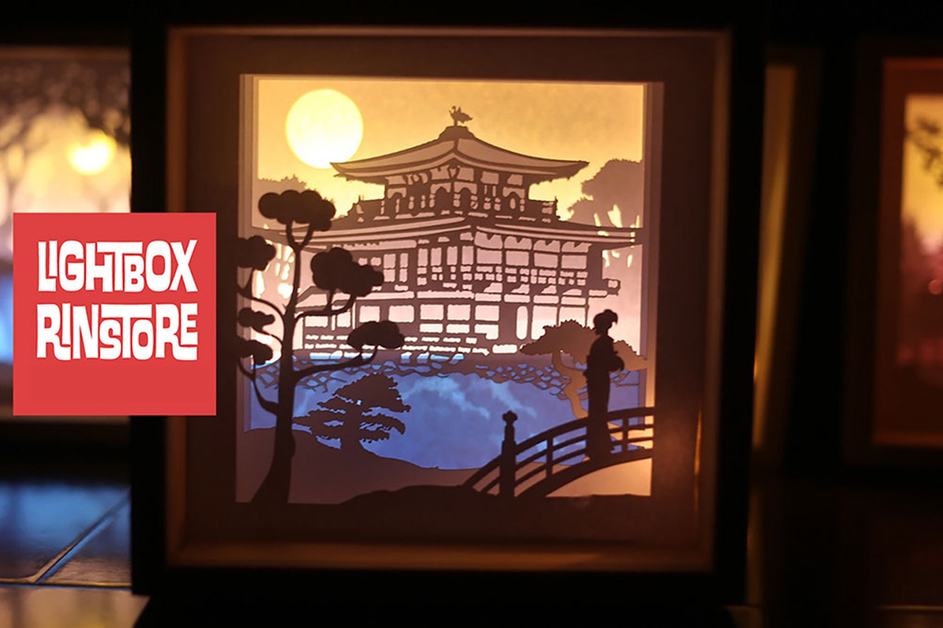Japan paper light box template shadow box template shadow bo