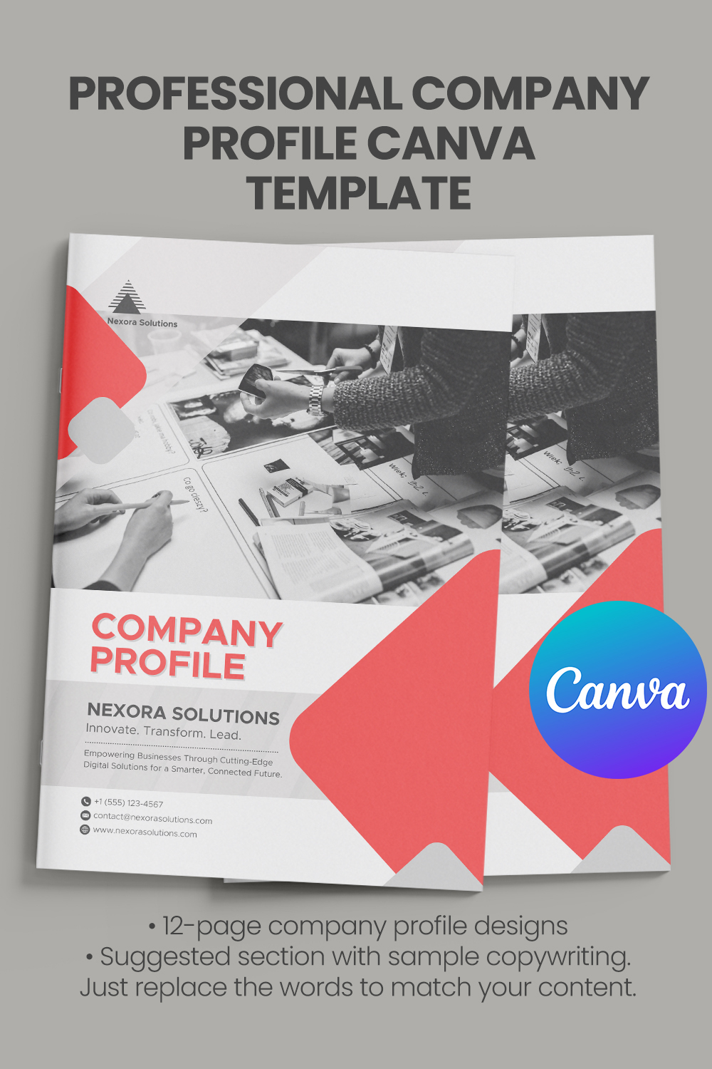 Professional Company Profile Canva Template