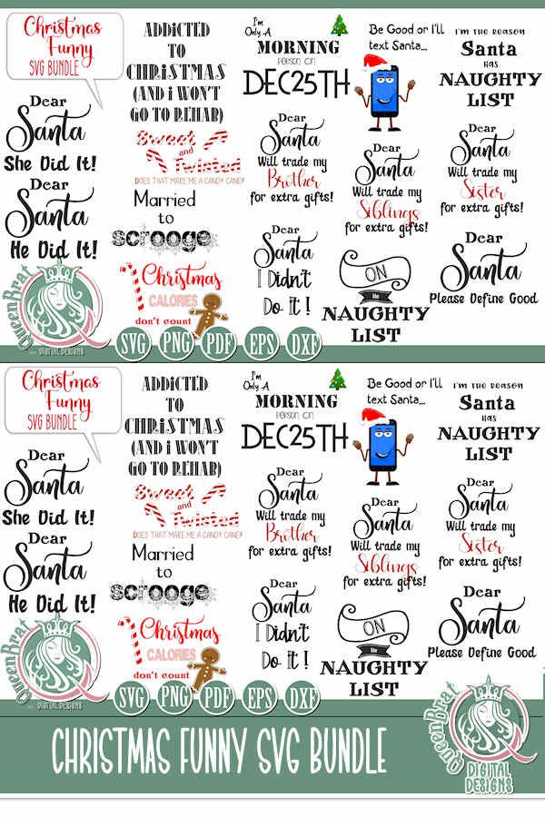 Christmas Funny SVG Bundle