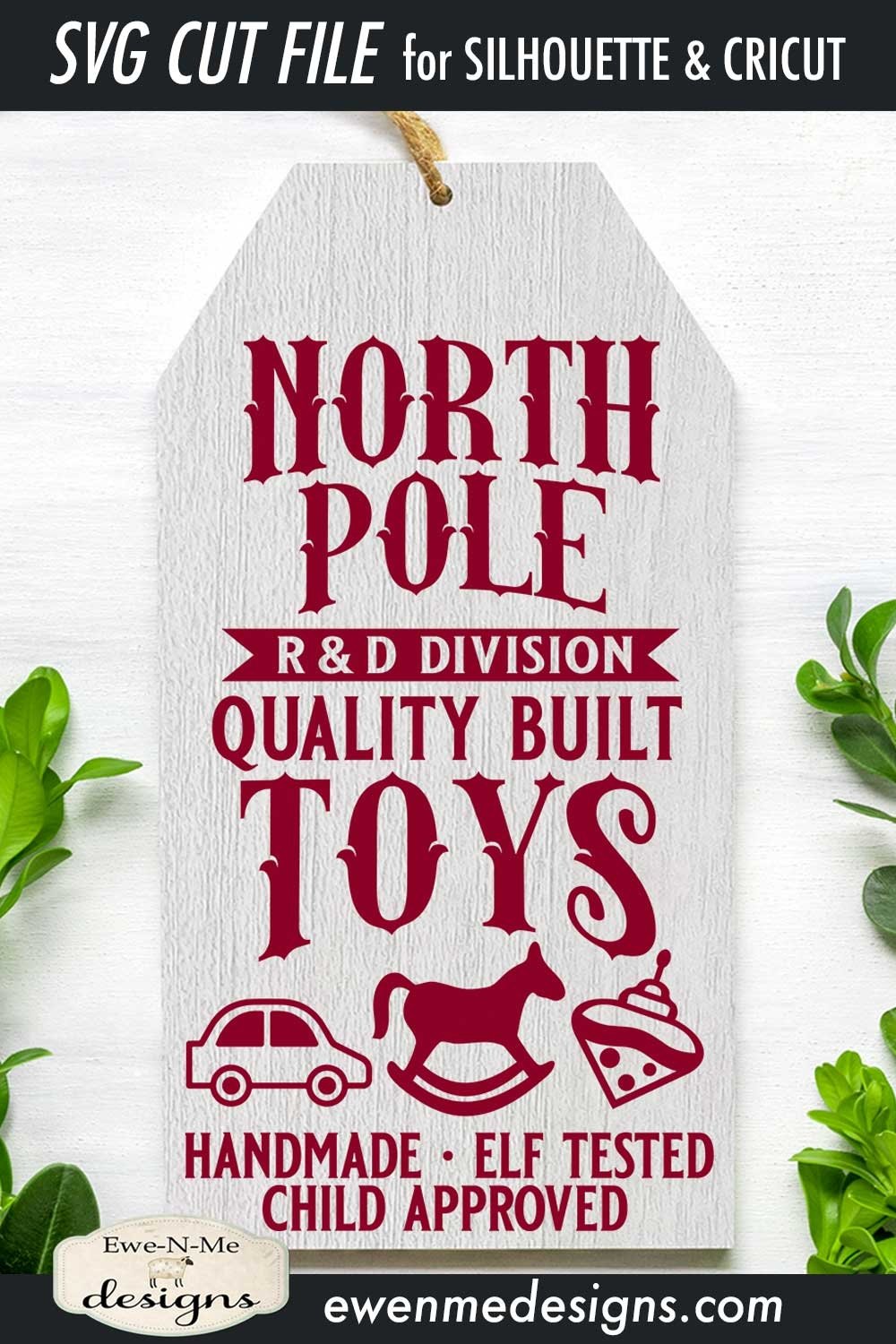 North Pole Toys | Christmas Sign SVG DXF File