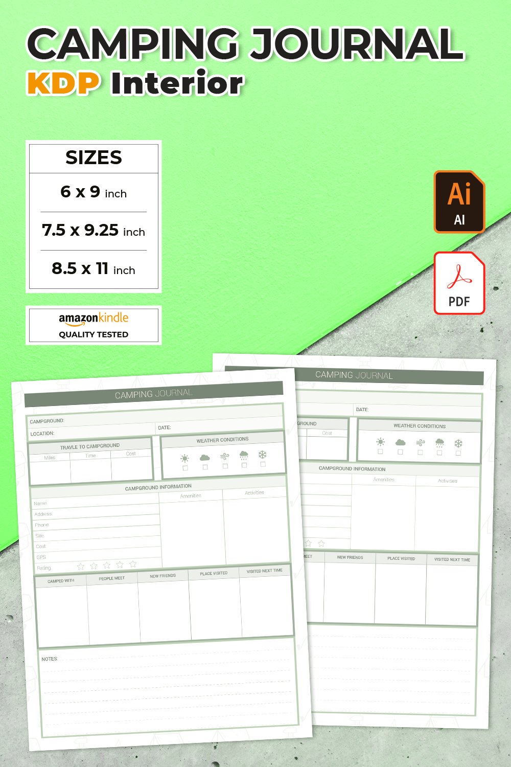 Camping Journal | KDP Interior Template (2069142)