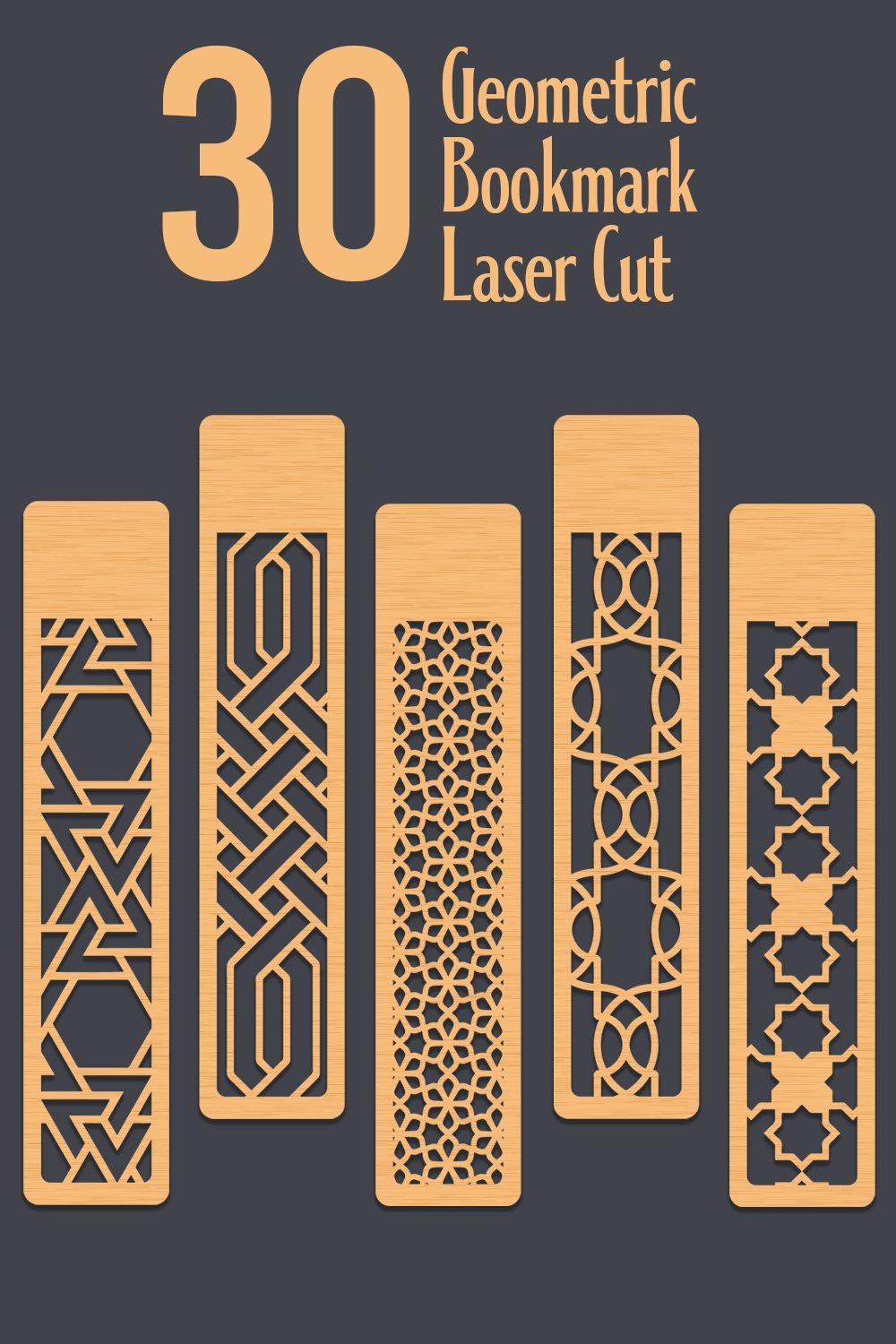 28 Floral Bookmark SVG Laser Cut Files Template