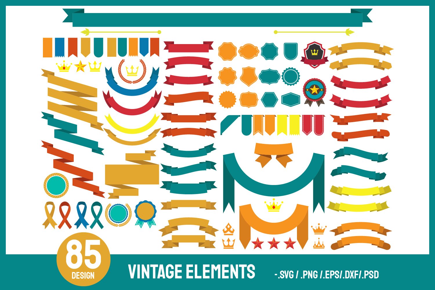 85 DESIGN Vintage Elements Bundle.
