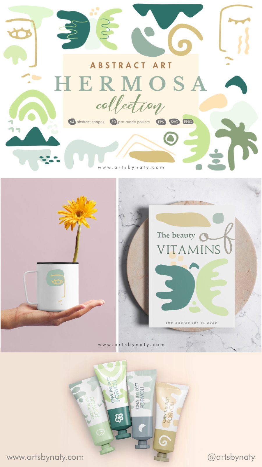 Abstract Art Hermosa Collection.