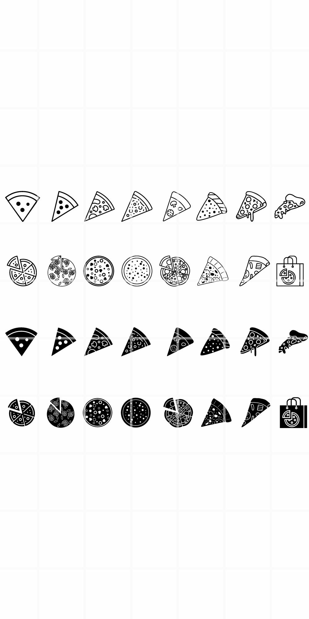 Pizza SVG. Pizza png. Pizza clipart. Pizza cut file. Vector.
