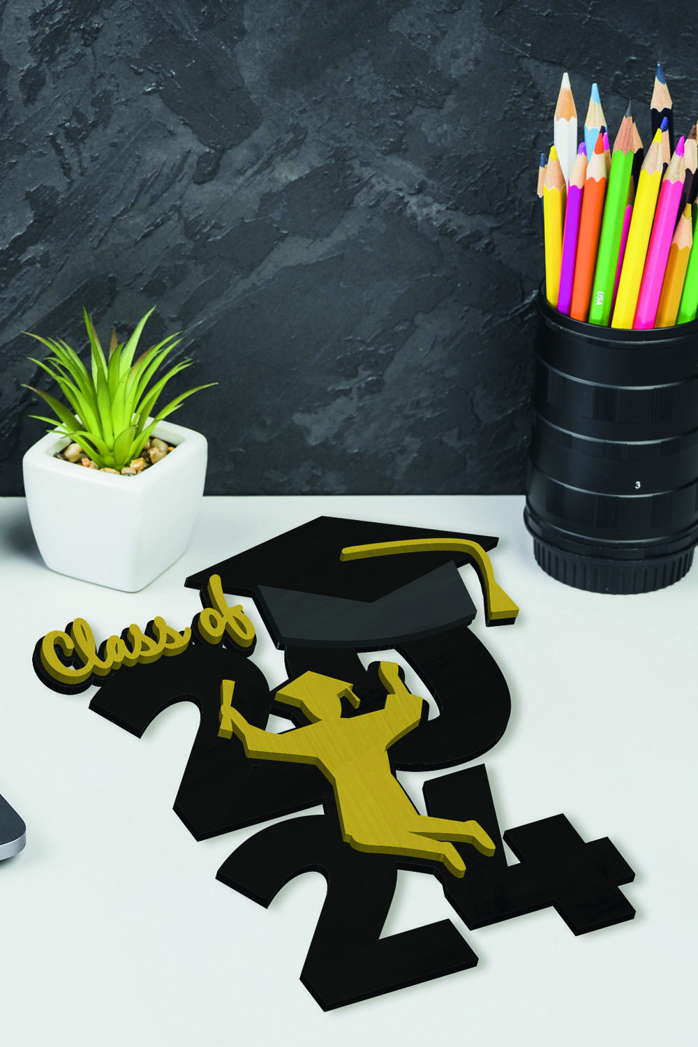 Graduation Decorative Laser Cut Template