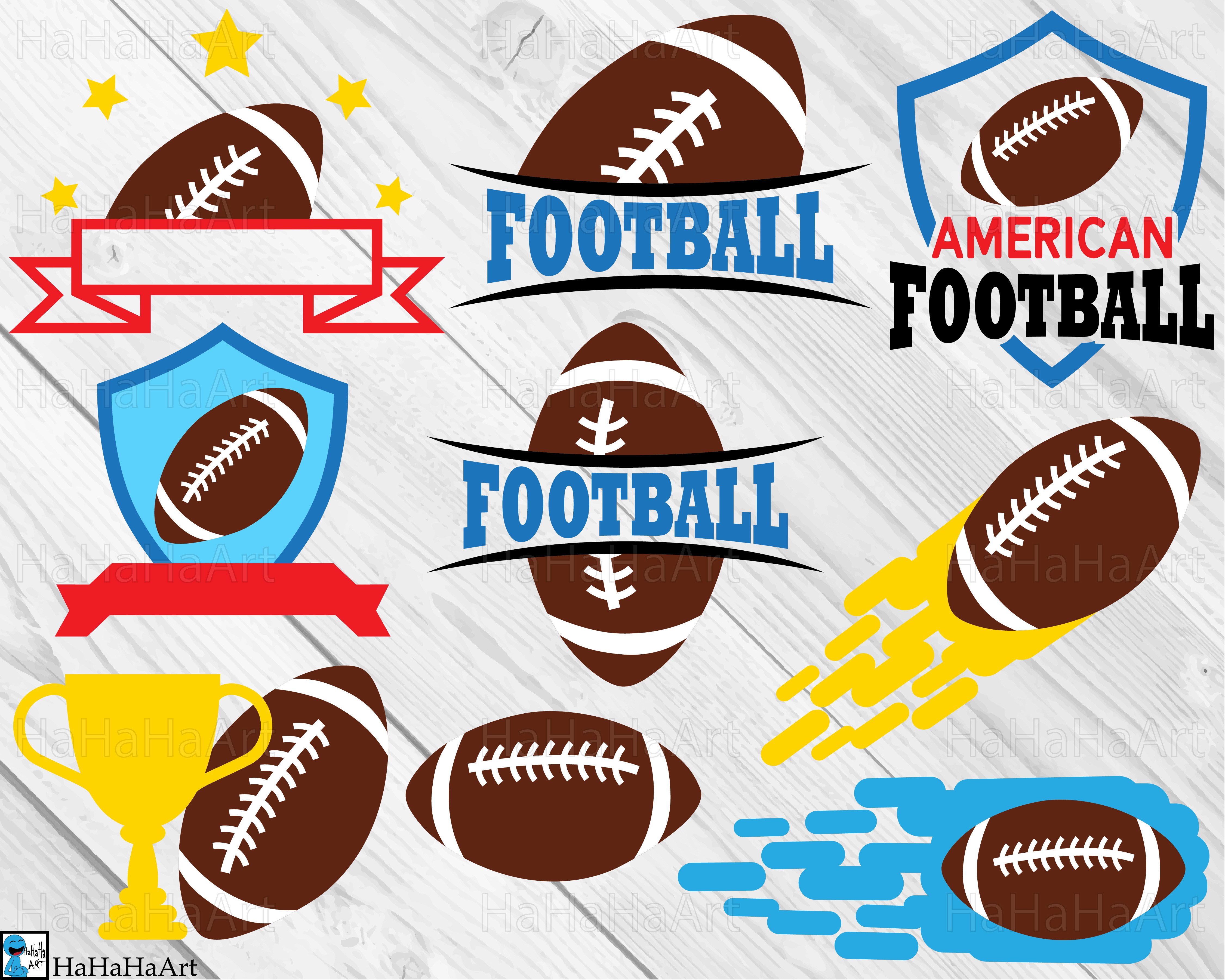 American Football - Clip art / Cutting Files 1555c