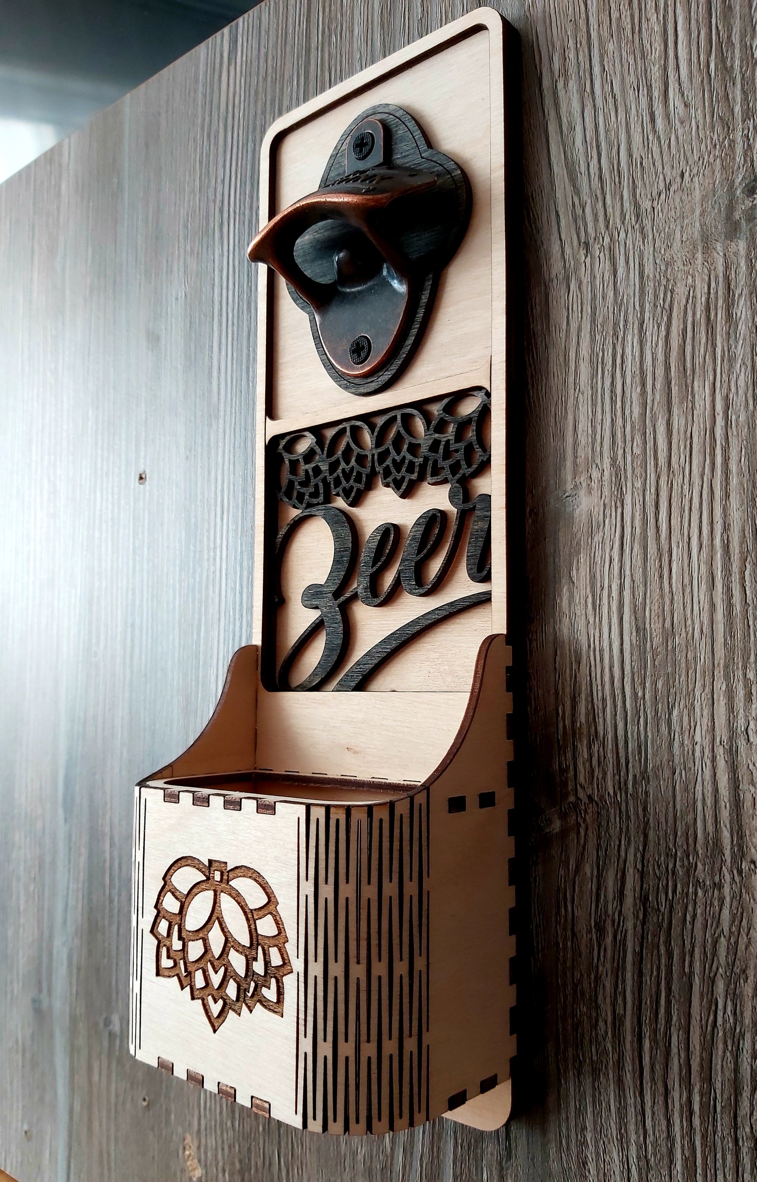 Bottle Opener -Digital Laser Ready File - SVG/dxf/PDF/cdr