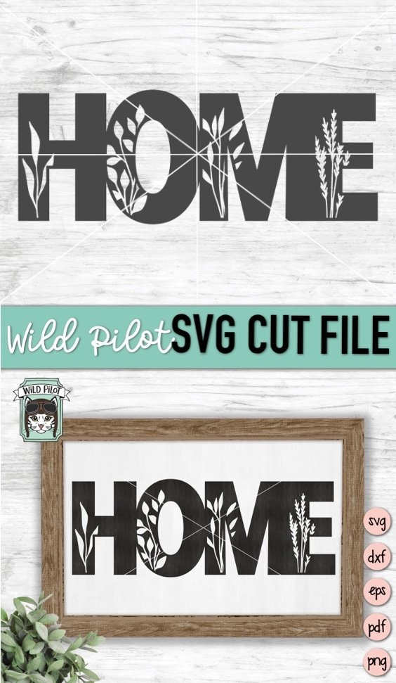 Home Sign SVG, New Home SVG Cut File, Farmhouse Sign SVG
