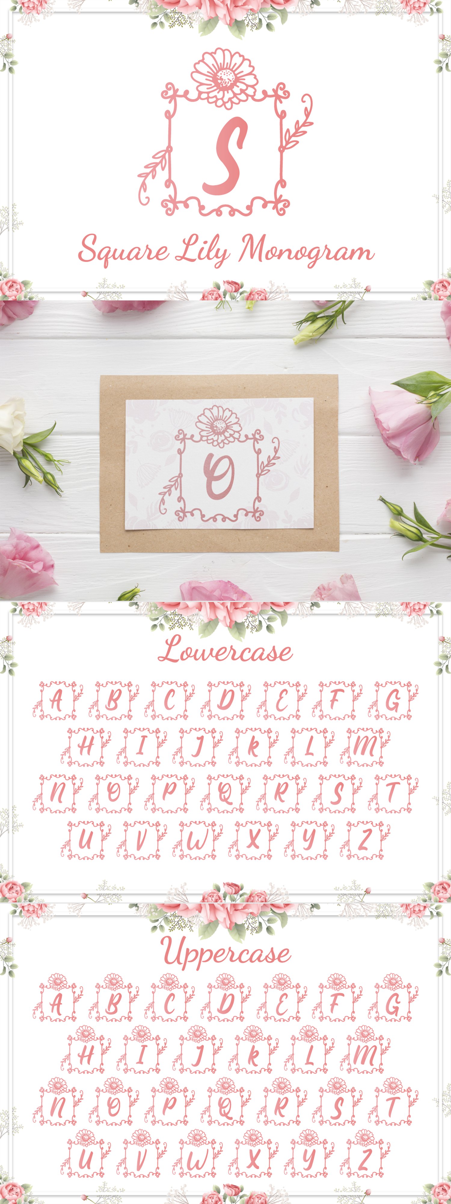 Square Lily Monogram (1270062)