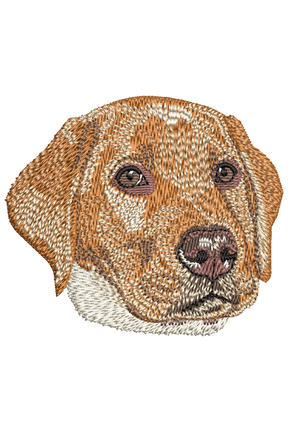 Red Fox Labrador Retriever puppy machine embroidery file