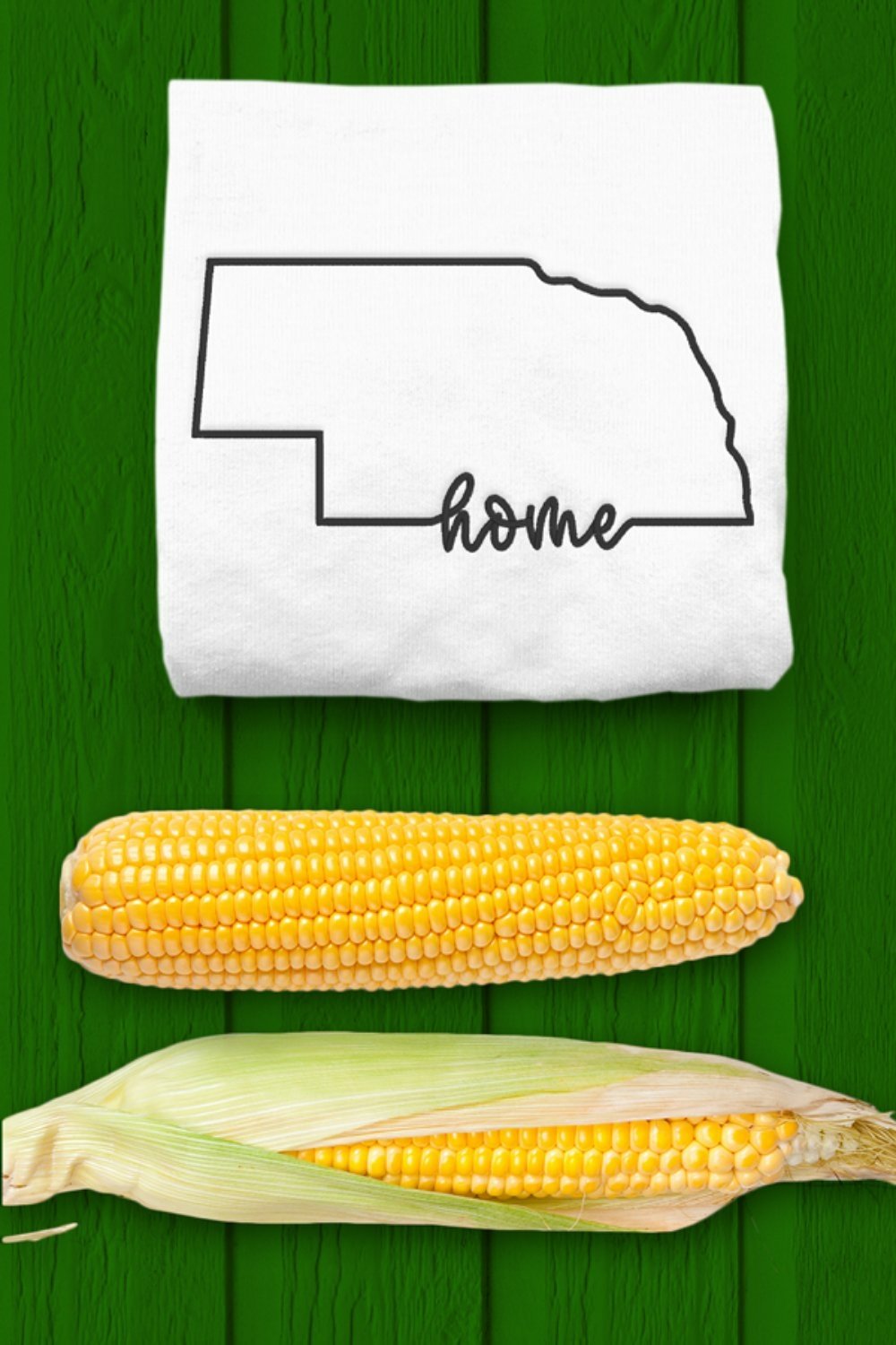 Nebraska Home State Outline Embroidery Design