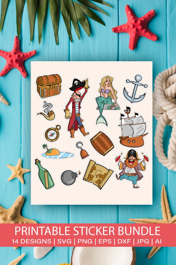 Pirates Stickers bundle