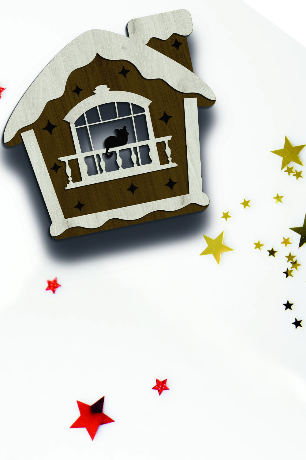 CHRISTMAS HOUSE Multilayer Home Decor